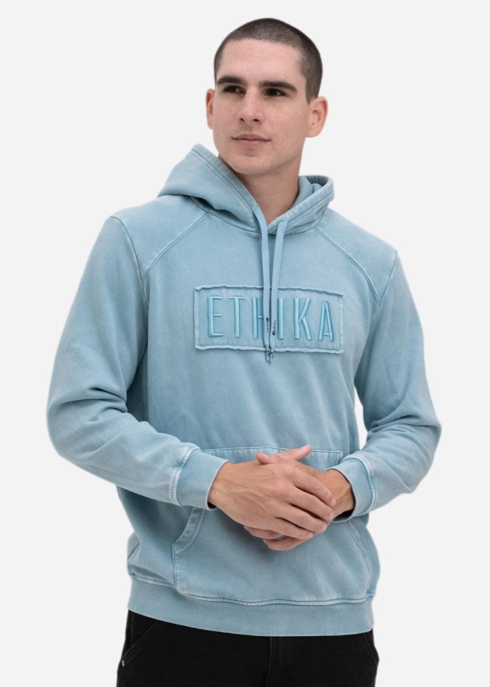 Mens Hoodie - Stonewash Sky – Ethika NZ